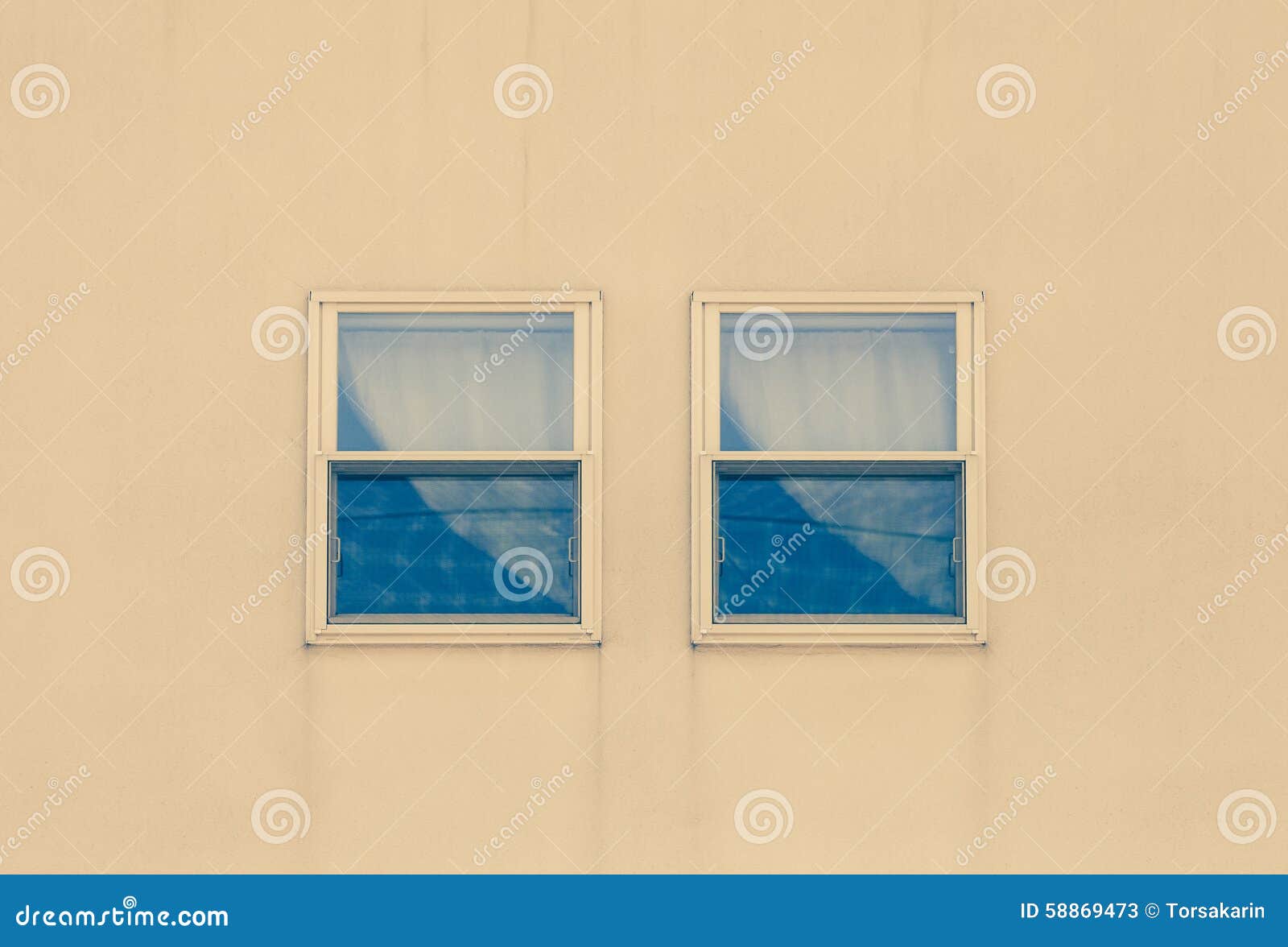 House Exterior Wall and Window Stock Image - Image of real, modern ...