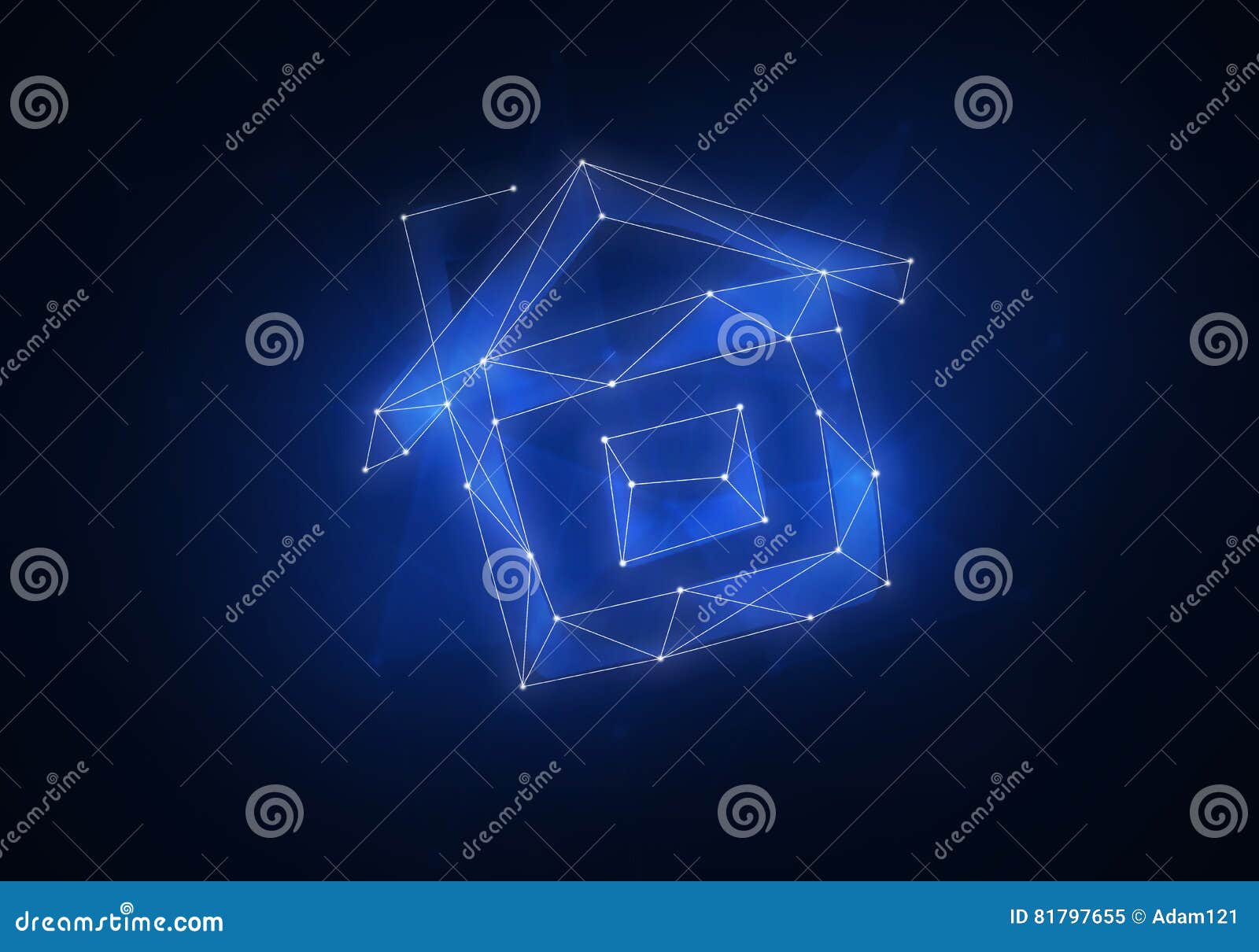 House Figured Constellation Stock Image - Image of model, financial ...