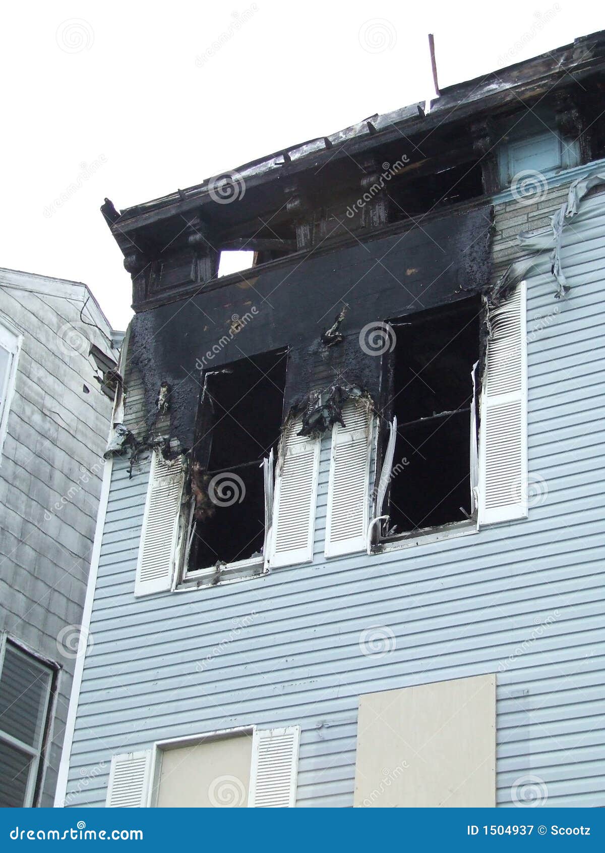 House fire stock image. Image of disaster, accident, drama - 1504937