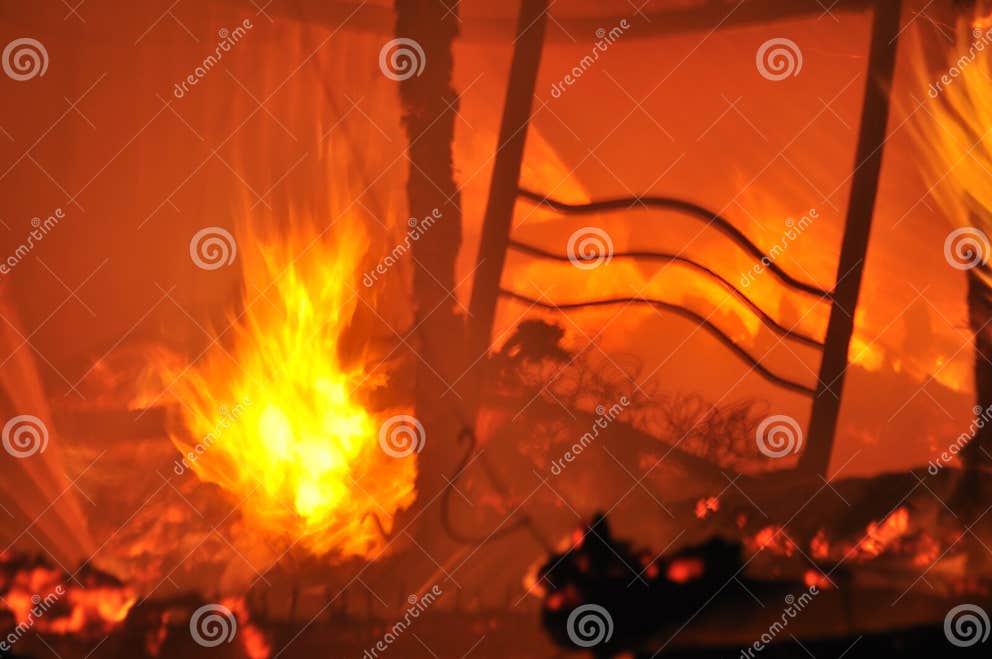 House on fire stock image. Image of lost, destruction - 18699257