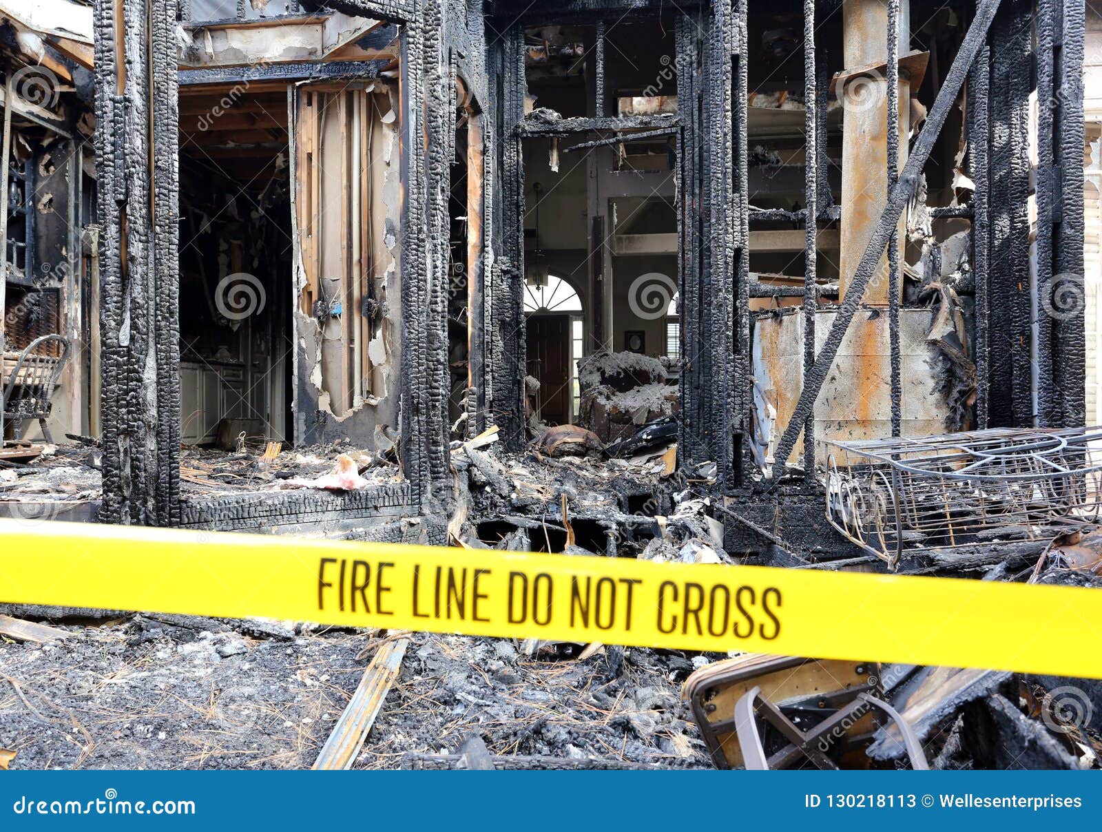 House Fire Damage stock image. Image of claim, system - 130218113