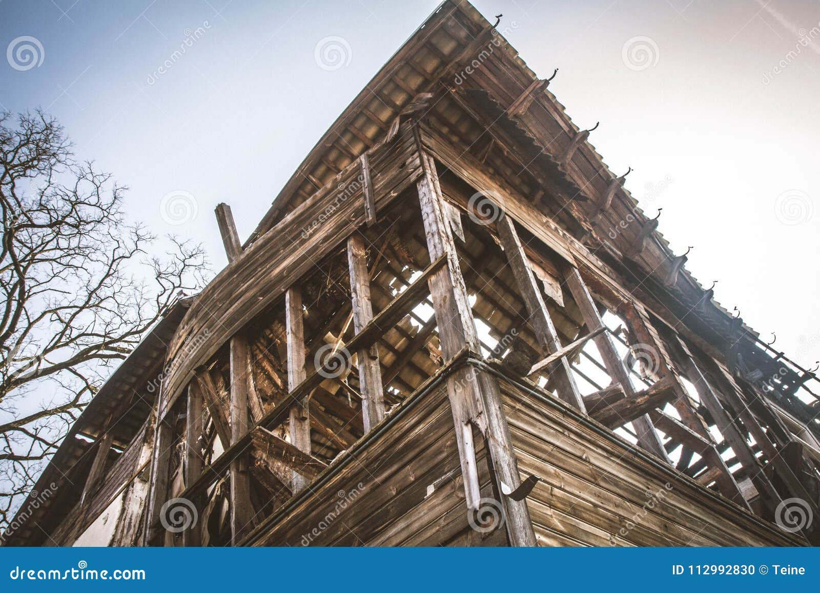House after a fire stock photo. Image of house, frame - 112992830