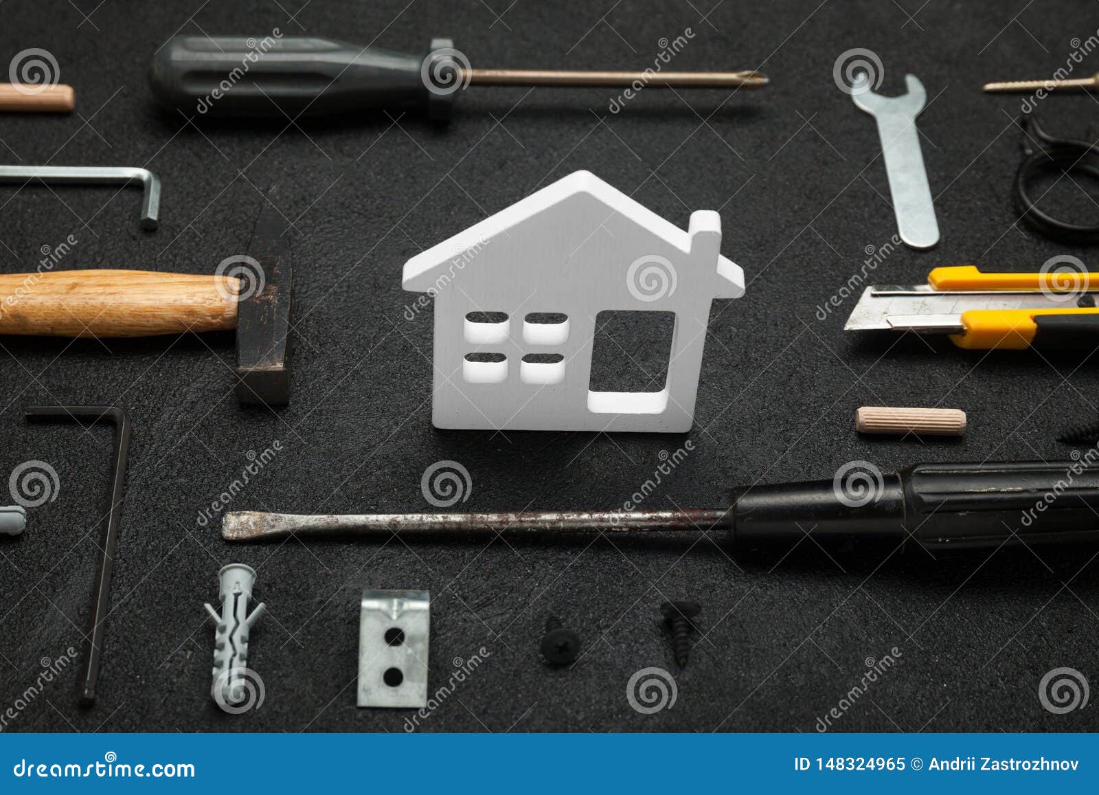 House Fix Construction, Home Repair Concept Stock Image - Image of ...