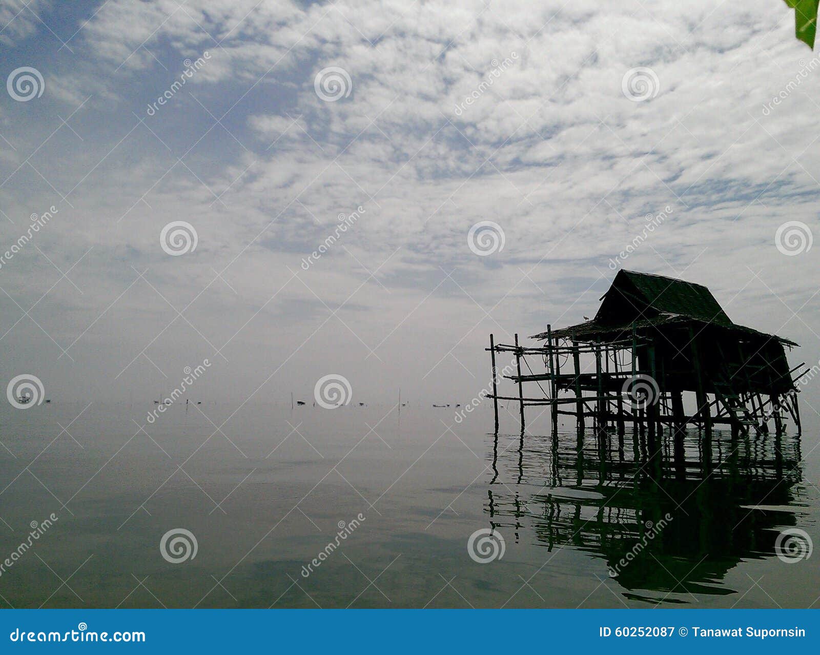 House float on the water stock image. Image of reflection - 60252087