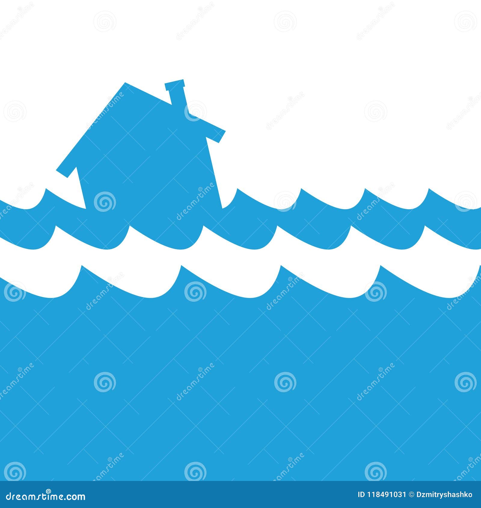 House flood icon stock vector. Illustration of icon - 118491031