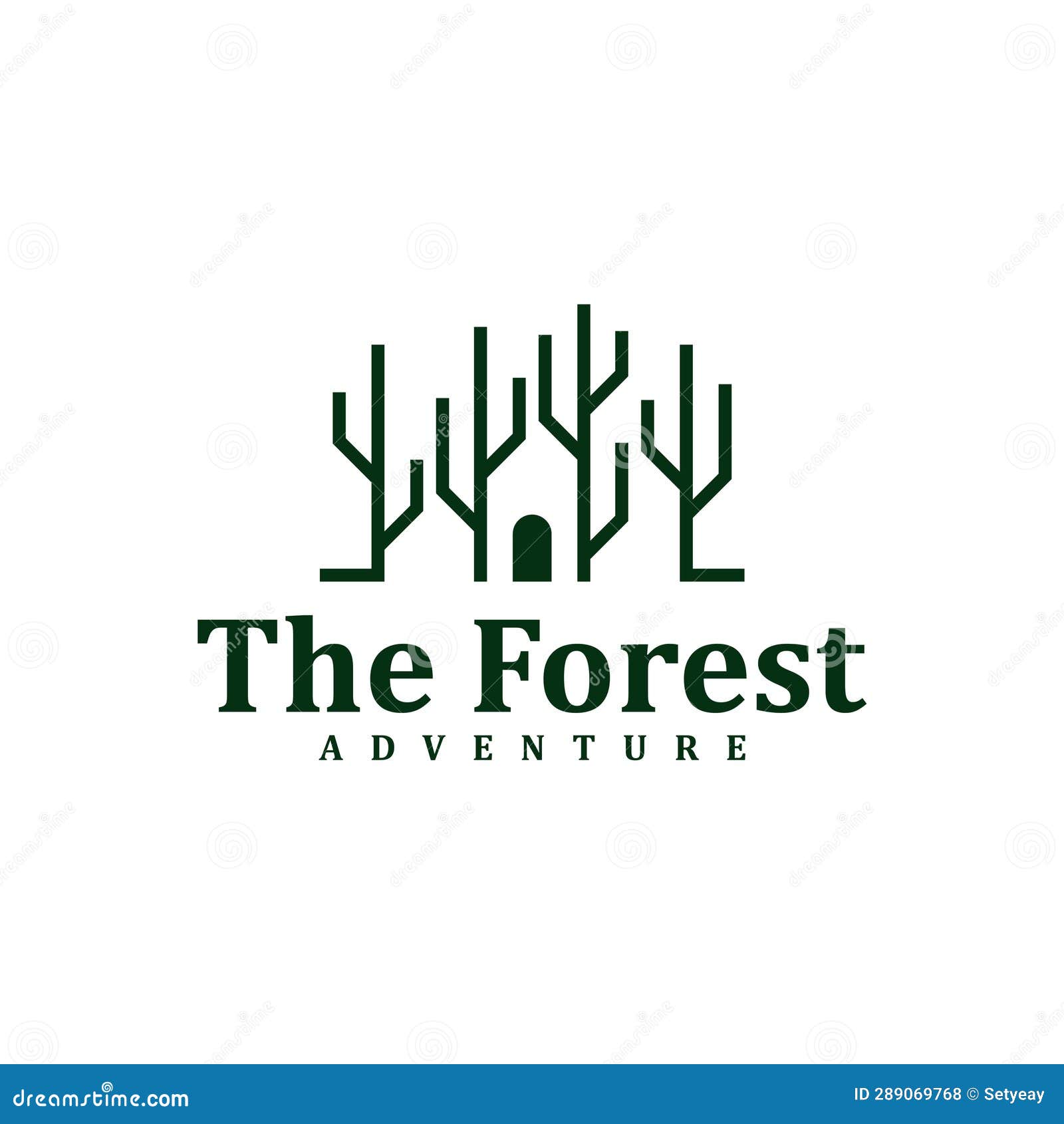 House Forest Logo Design Template. Creative Pine House Logo Vector ...