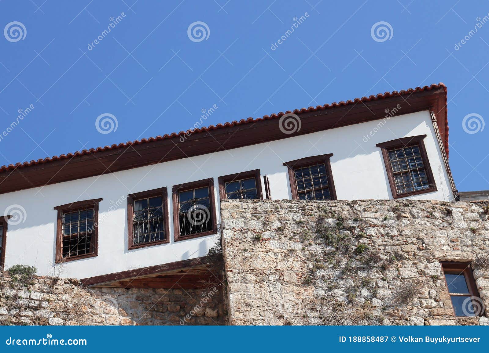 House on the Fortress Walls Editorial Photography - Image of building ...
