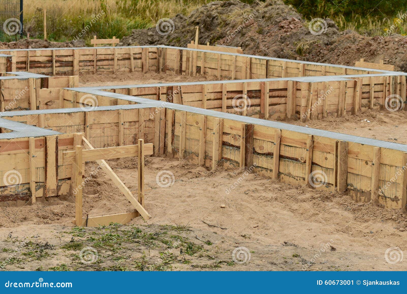 House Foundation Construction Stock Image - Image of engineering, city ...