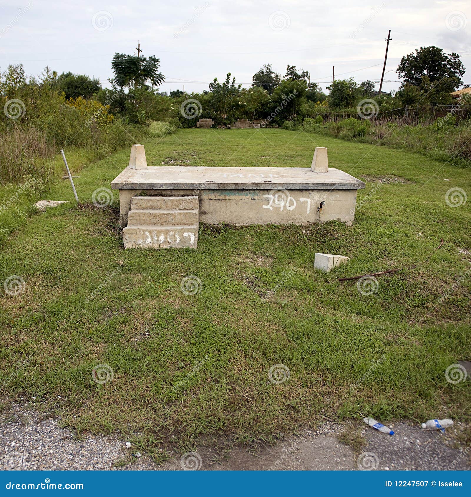 House Foundation after Hurricane Katrina Stock Image - Image of ...