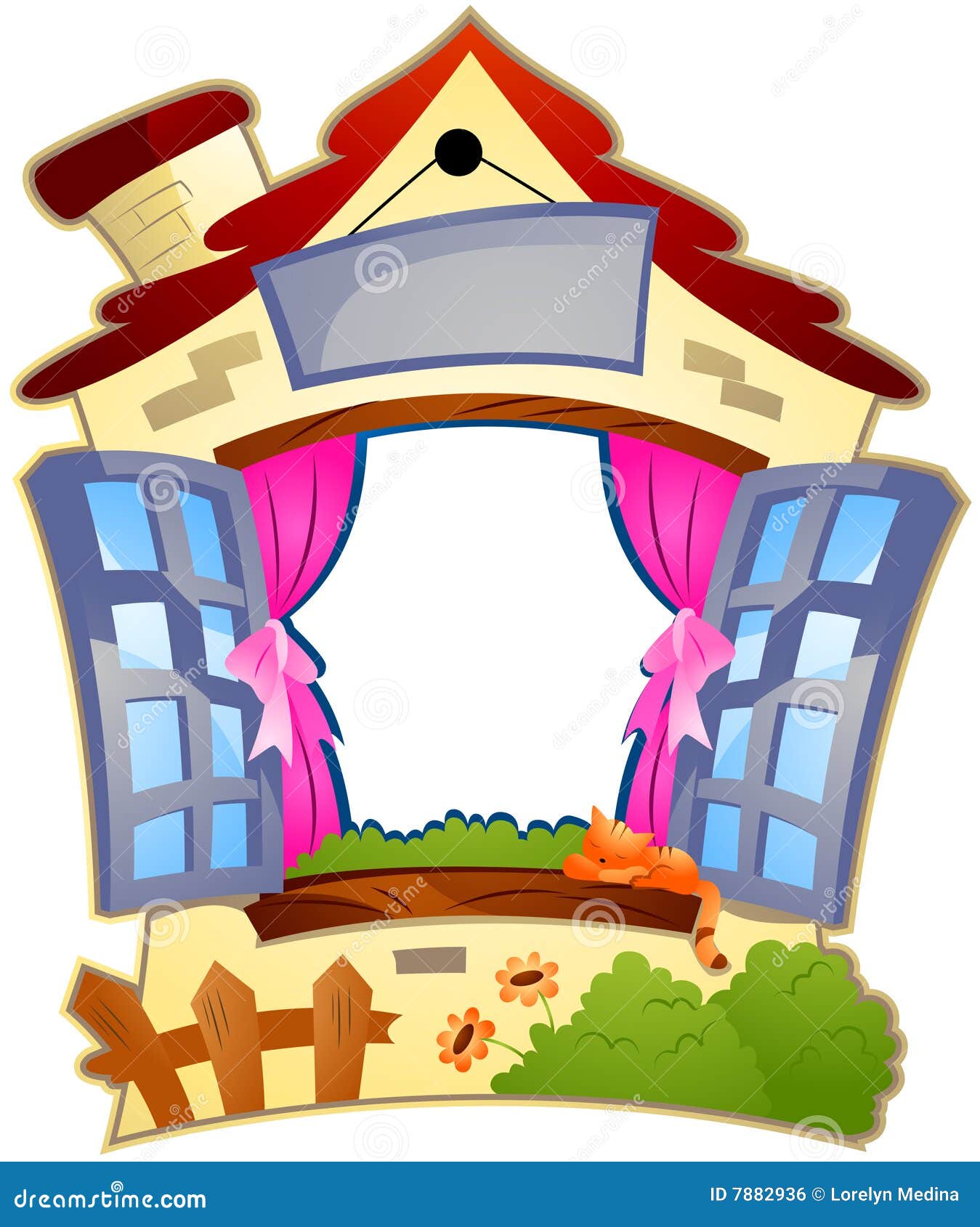 House Frame stock illustration. Illustration of clip, cartoon - 7882936