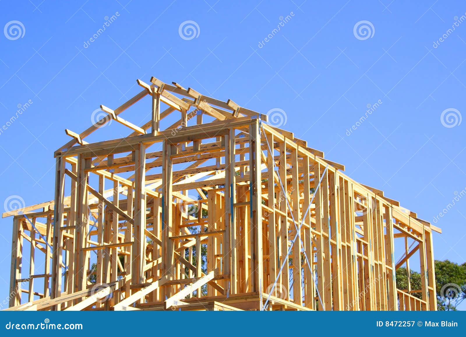 House frame stock image. Image of nail, industry, dwelling - 8472257