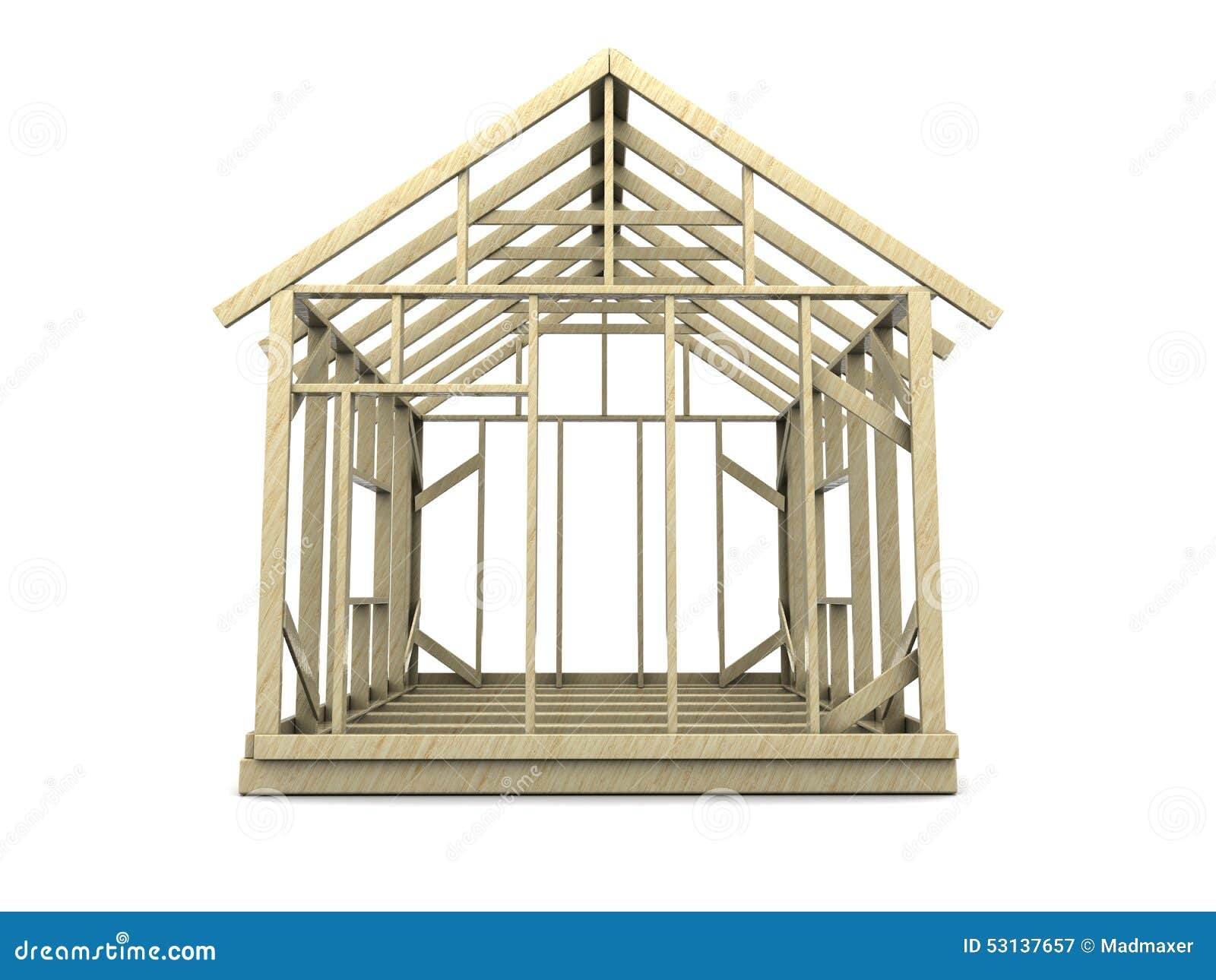 House frame stock illustration. Illustration of estate - 53137657
