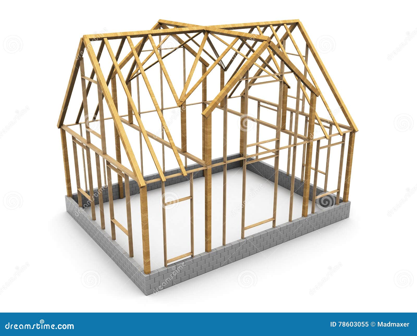 House frame stock illustration. Illustration of design - 78603055