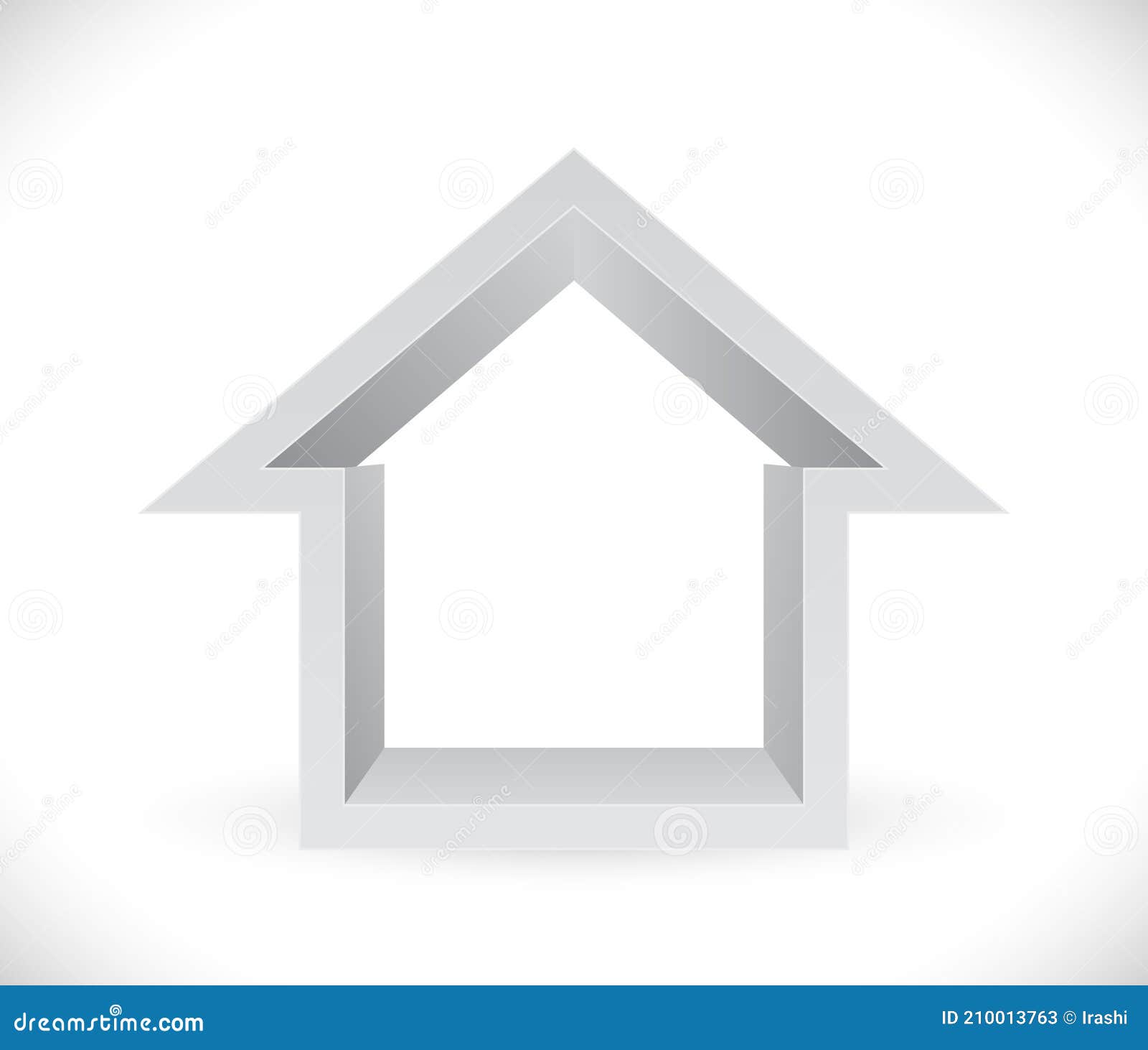 House frame icon stock vector. Illustration of abstract - 210013763