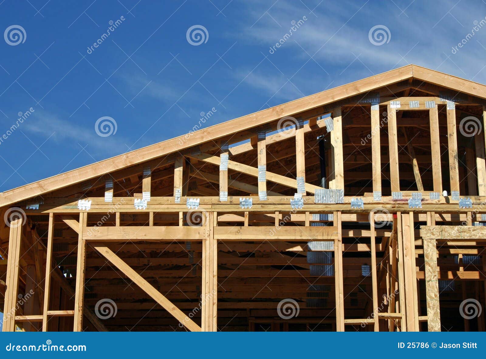 House Framing stock photo. Image of framing, skies, home - 25786
