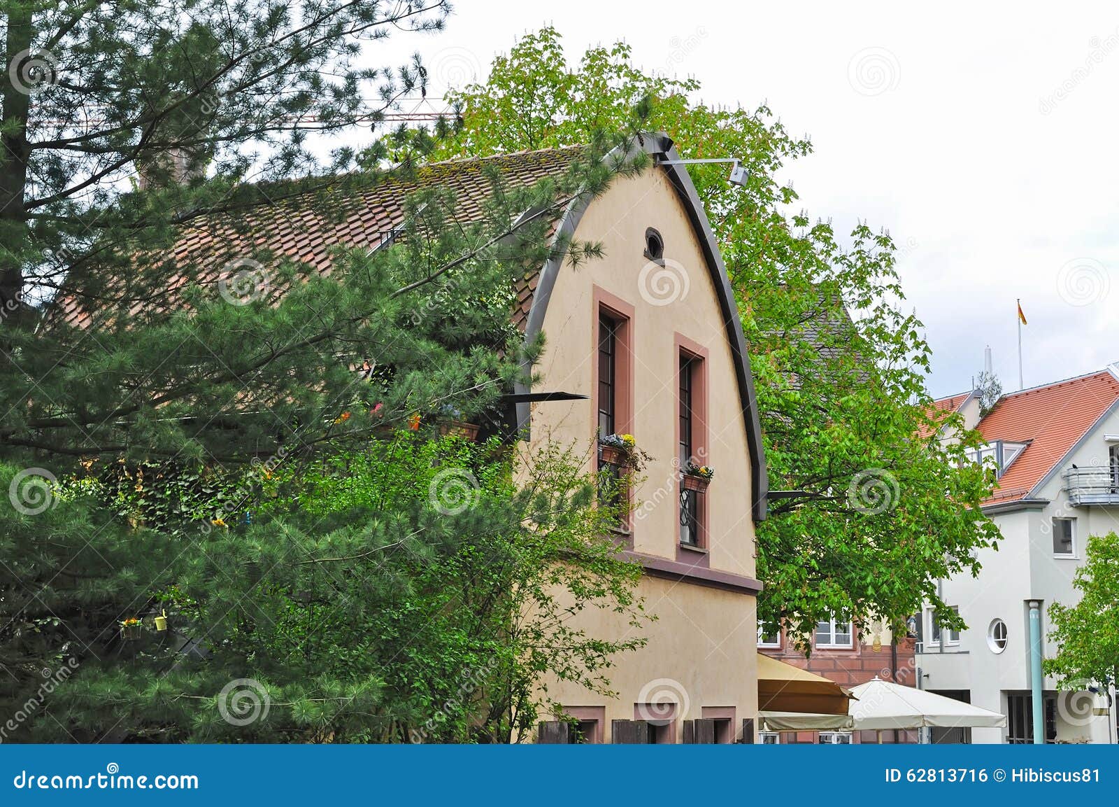 House in Freiburg stock photo. Image of decoration, freiburg - 62813716