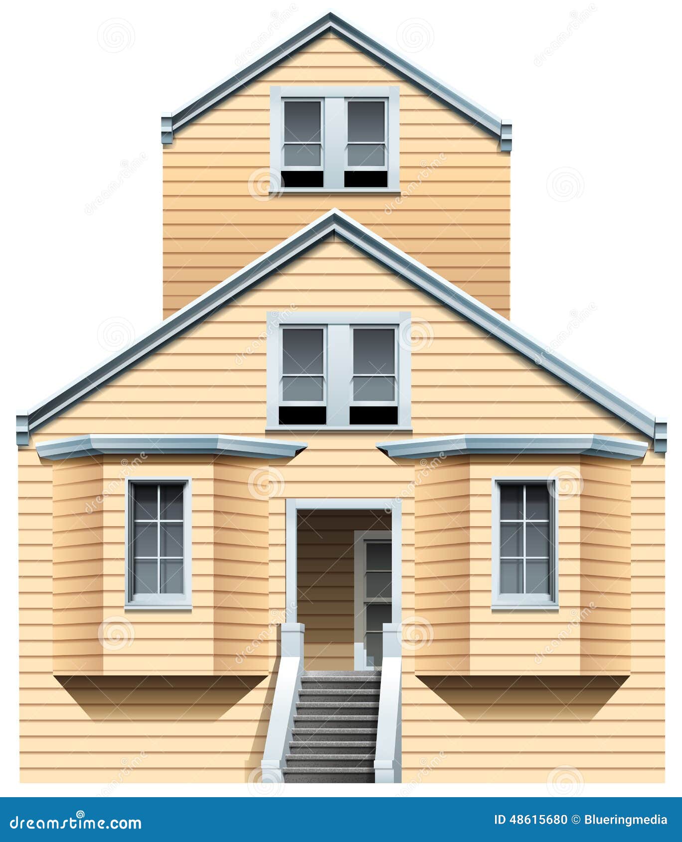 House stock vector. Illustration of tall, drawing, graphic - 48615680