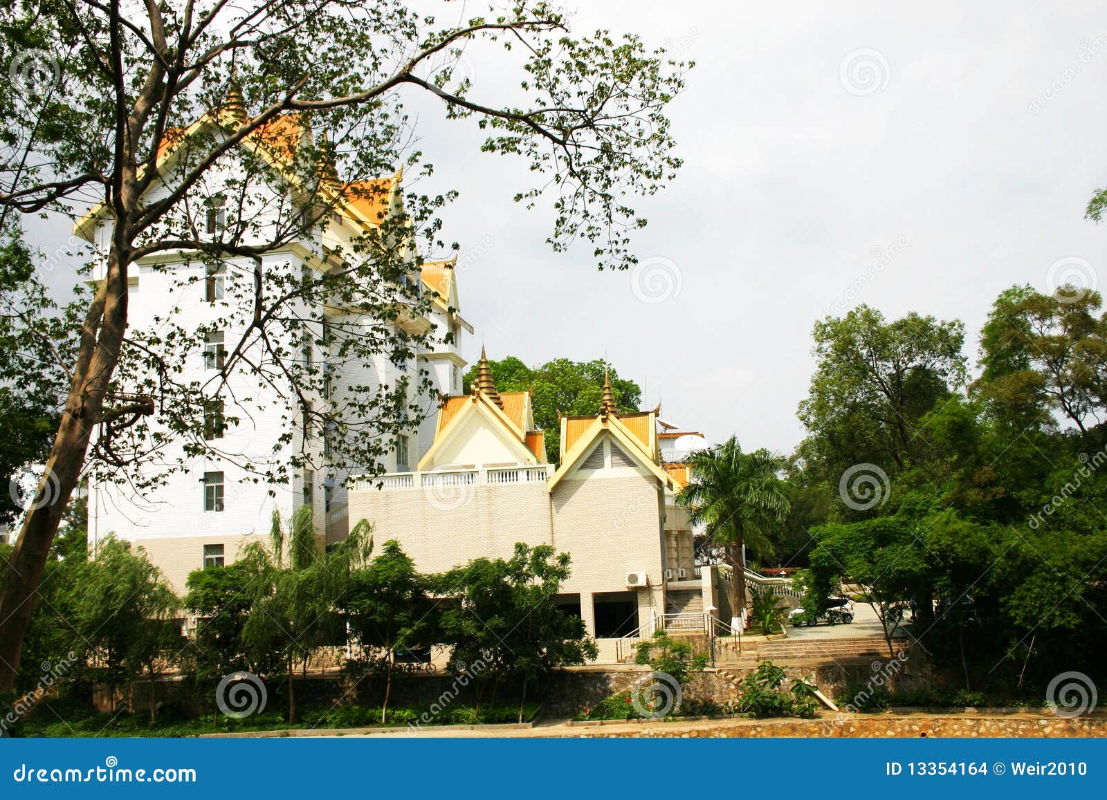 House with golden roof stock photo. Image of architecture - 13354164
