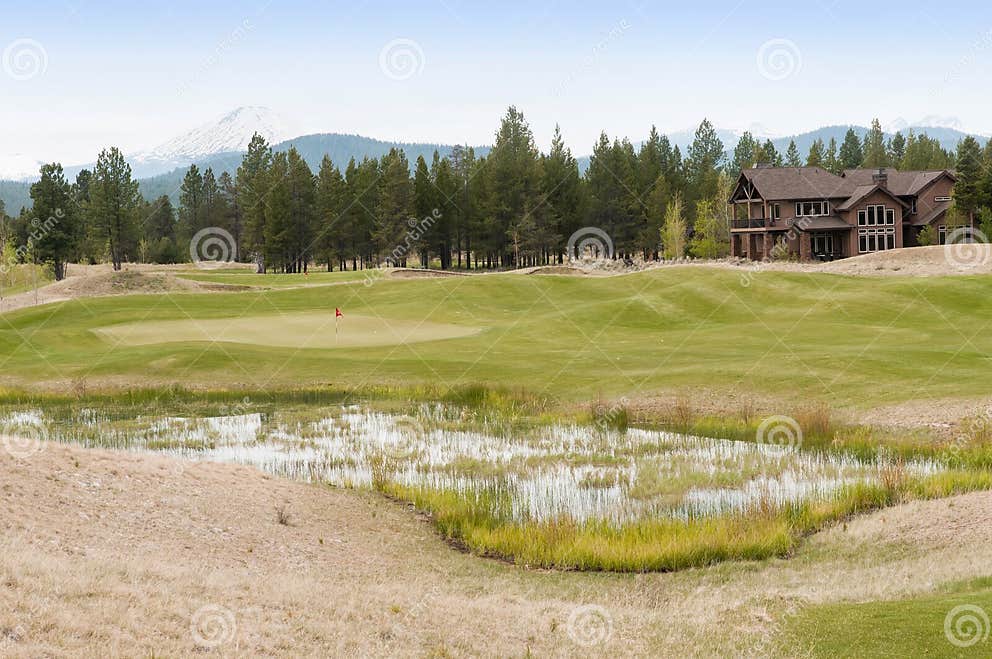 House on the Golf Course stock photo. Image of hole, fairway - 25036128