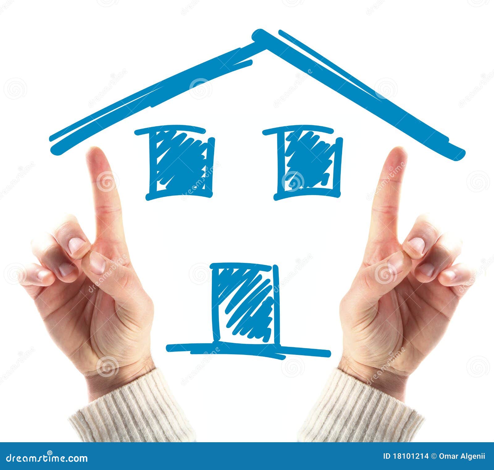 House in hand stock photo. Image of expressions, home - 18101214