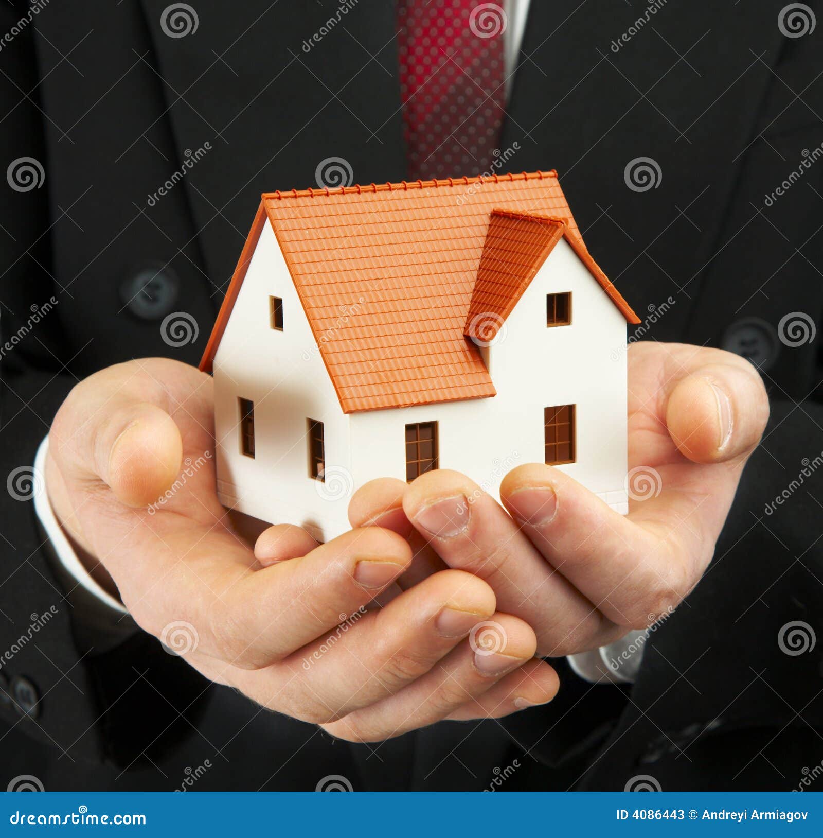 The house in a hand stock image. Image of home, addition - 4086443