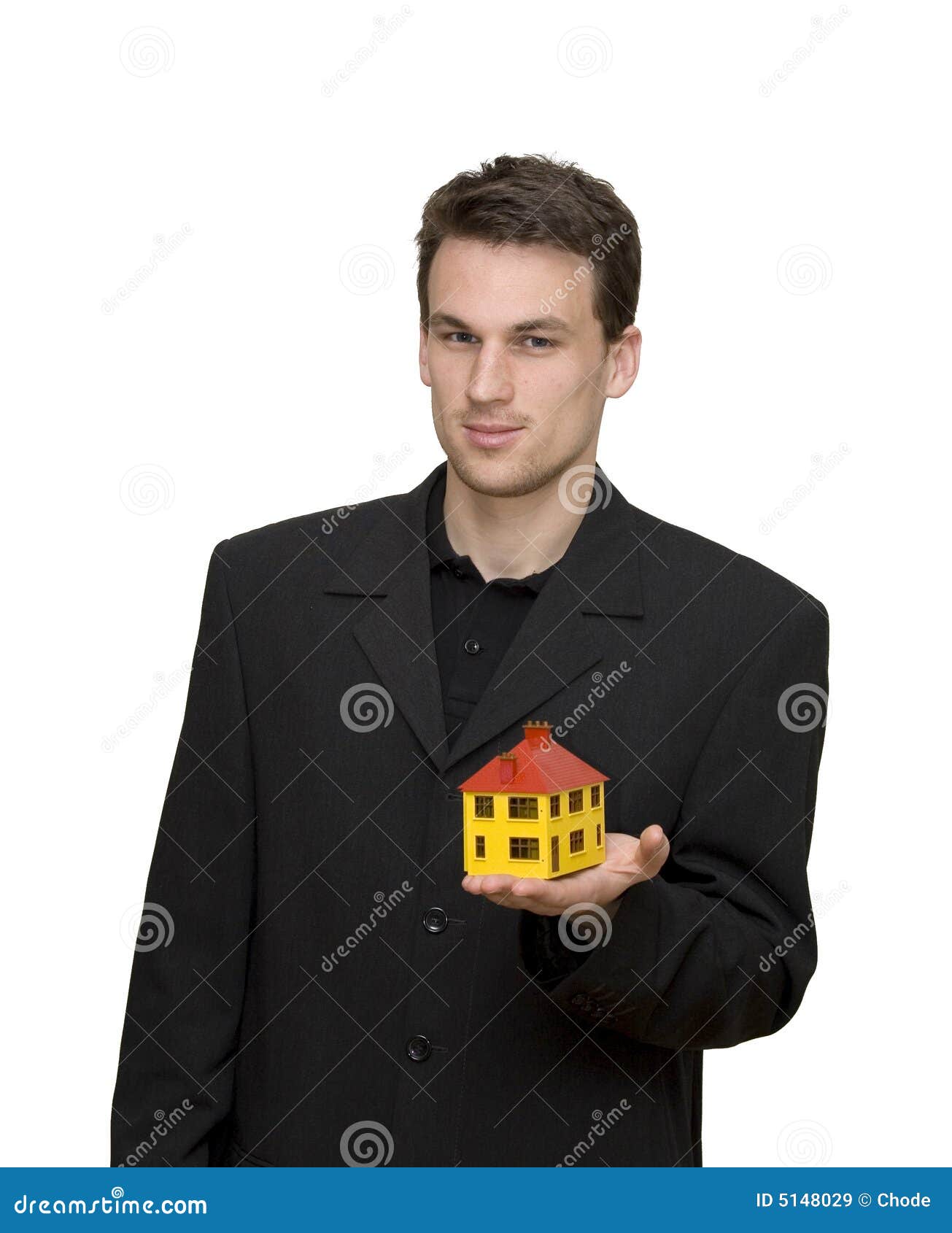 House in a hand stock image. Image of house, model, home - 5148029