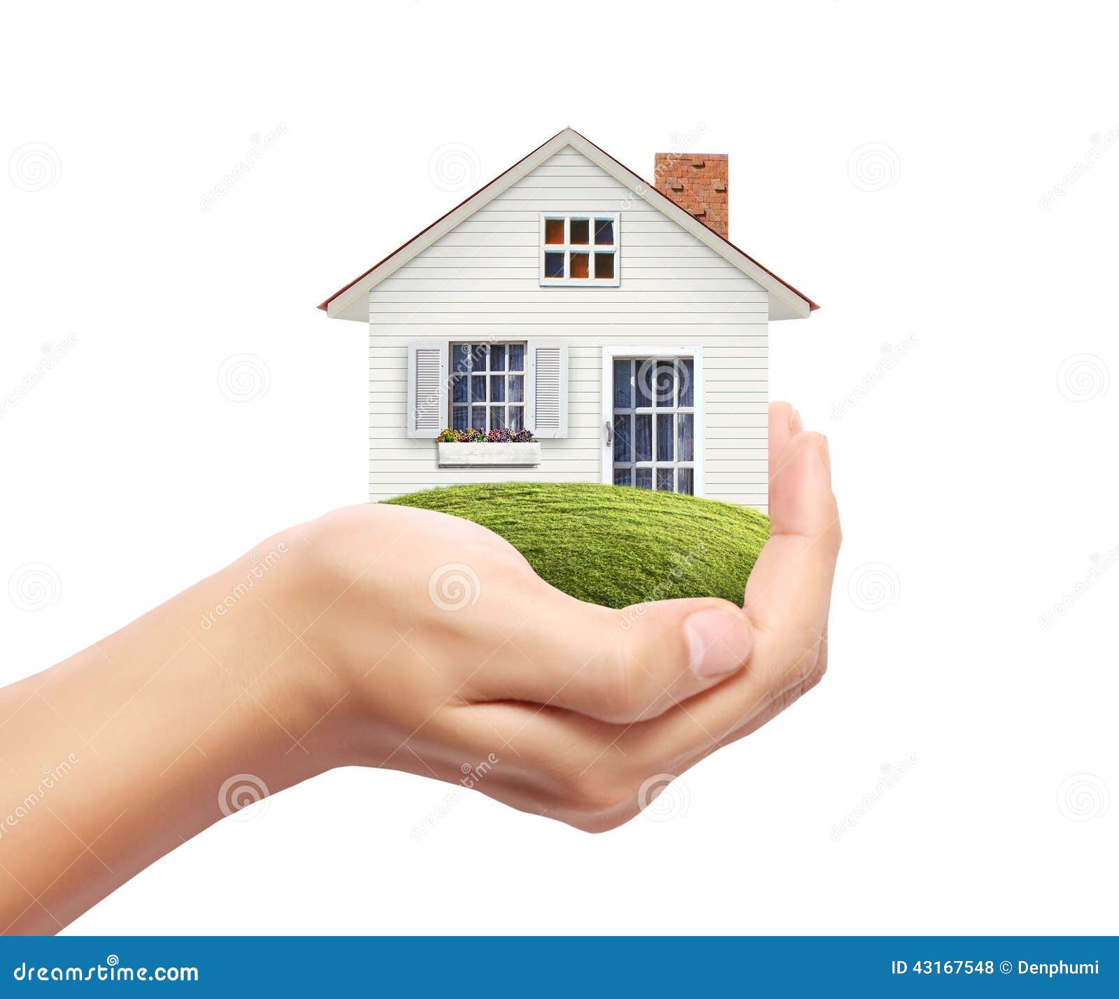 House in hand stock photo. Image of rent, architecture - 43167548