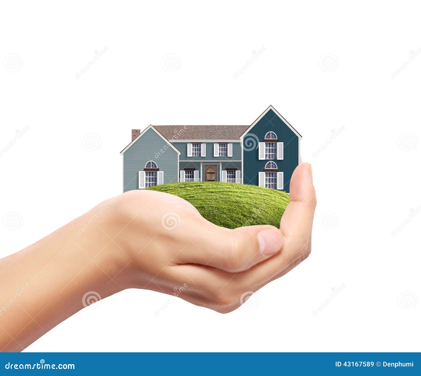 House in hand stock image. Image of investment, human - 43167589