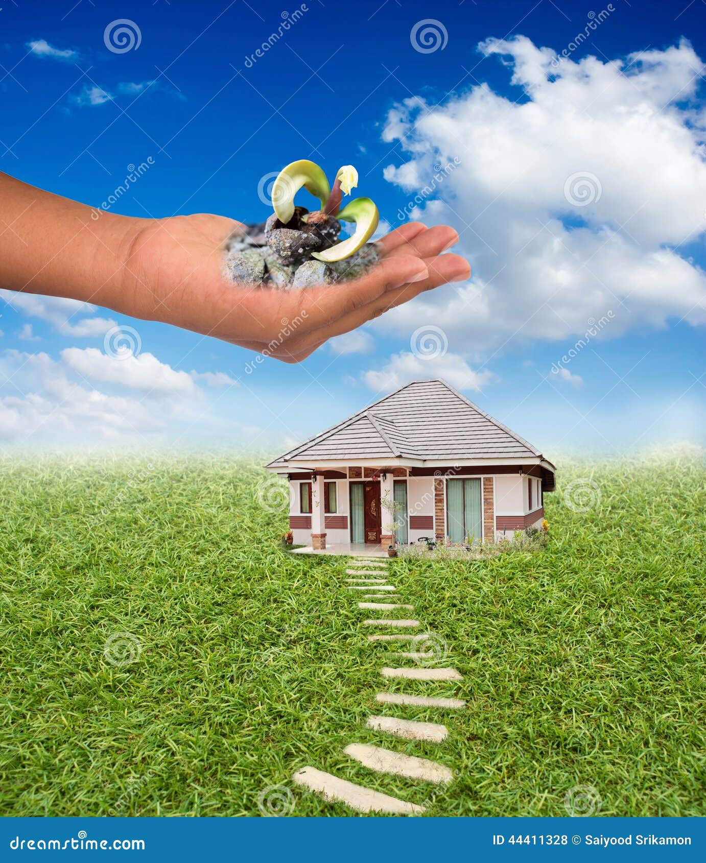 House , hand stock photo. Image of management, finance - 44411328