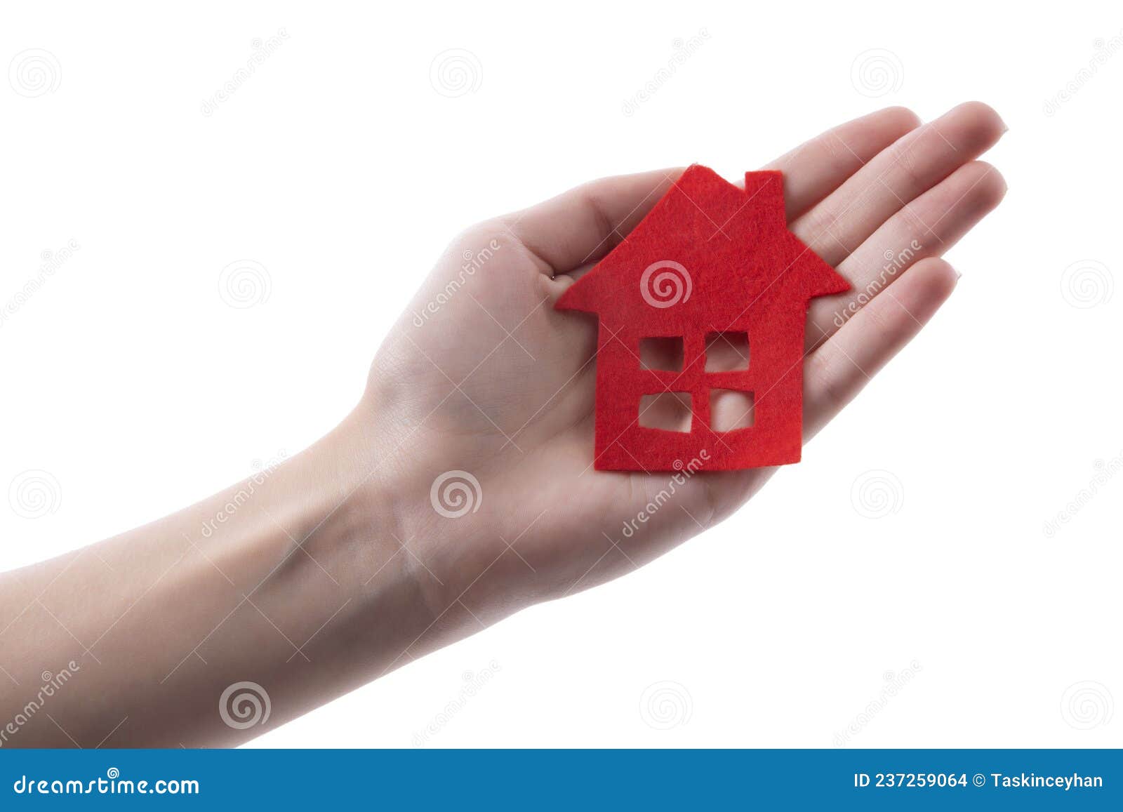 House in the Hand, Isolated on White Stock Photo - Image of holding ...