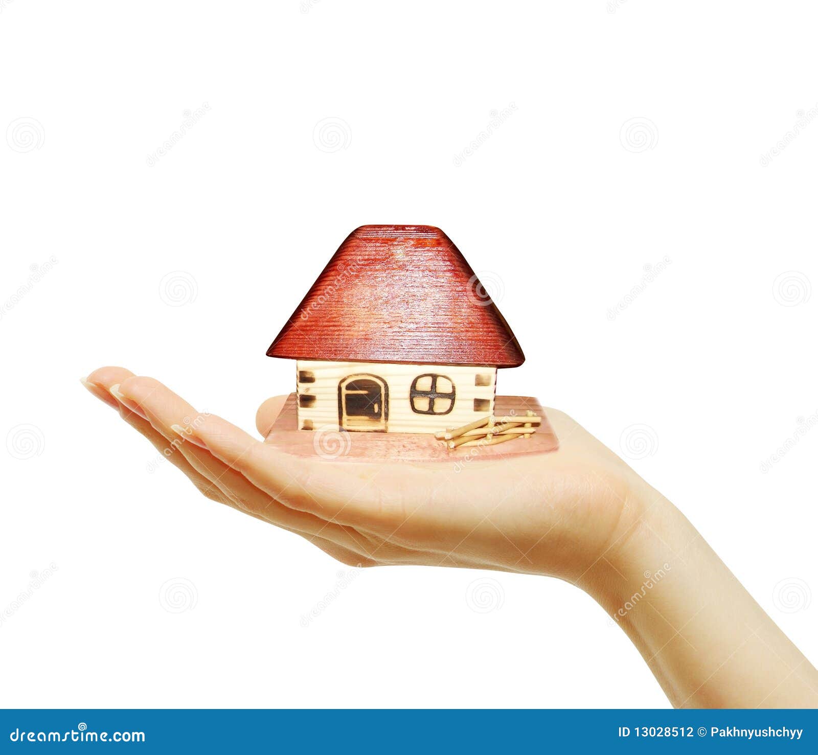 House in hands stock photo. Image of small, finance, residential - 13028512