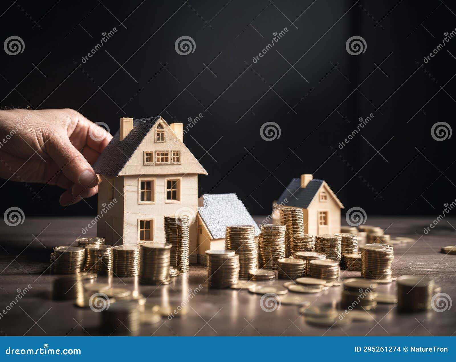 House in Hands House in Hand Concept Stock Illustration - Illustration ...