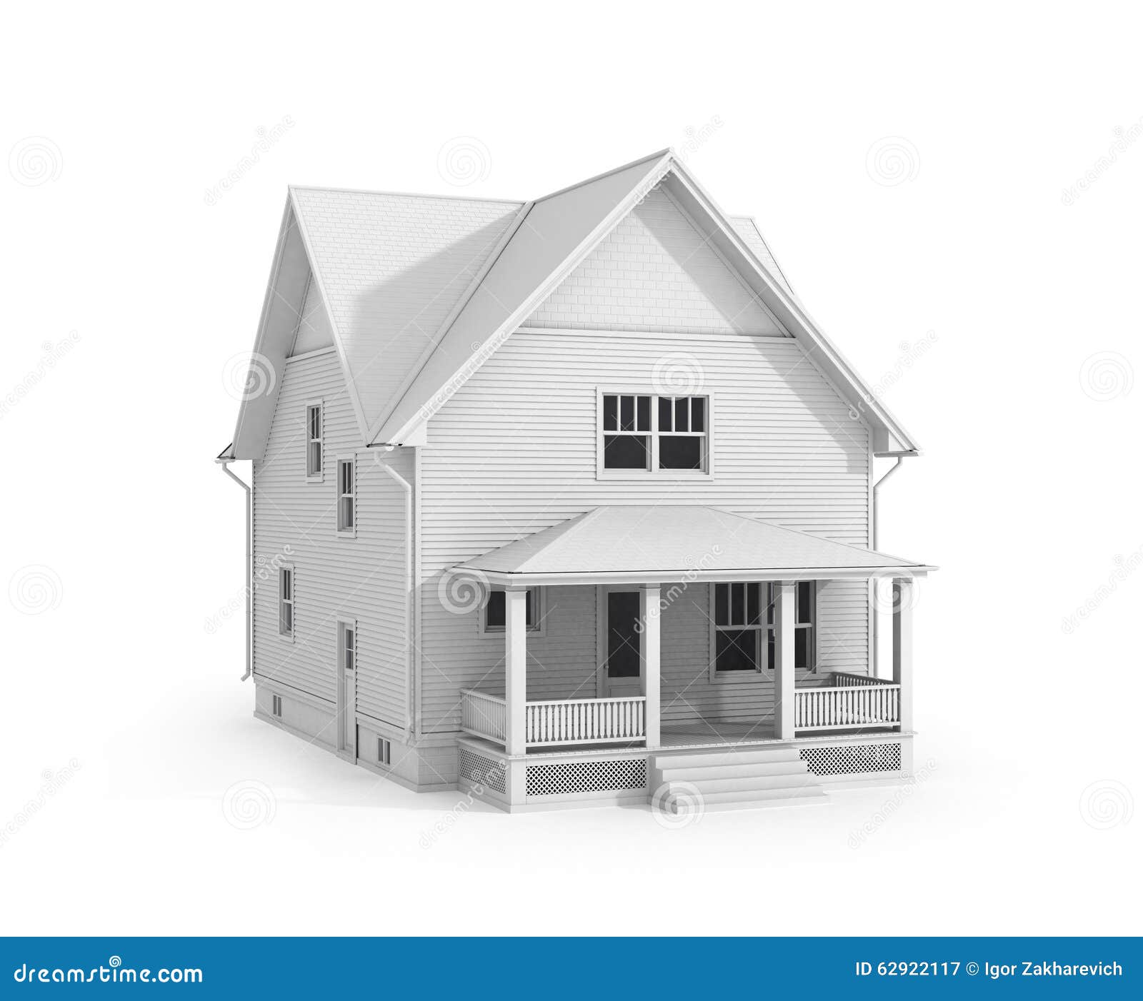 The house have no color. stock illustration. Illustration of apartment ...