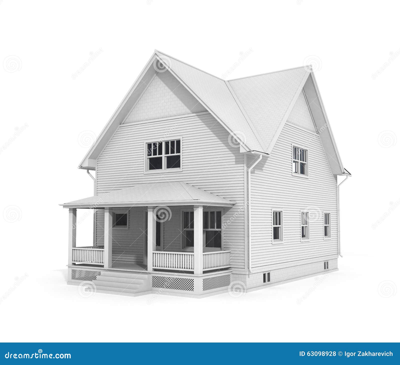 The house have no color. stock illustration. Illustration of painting ...