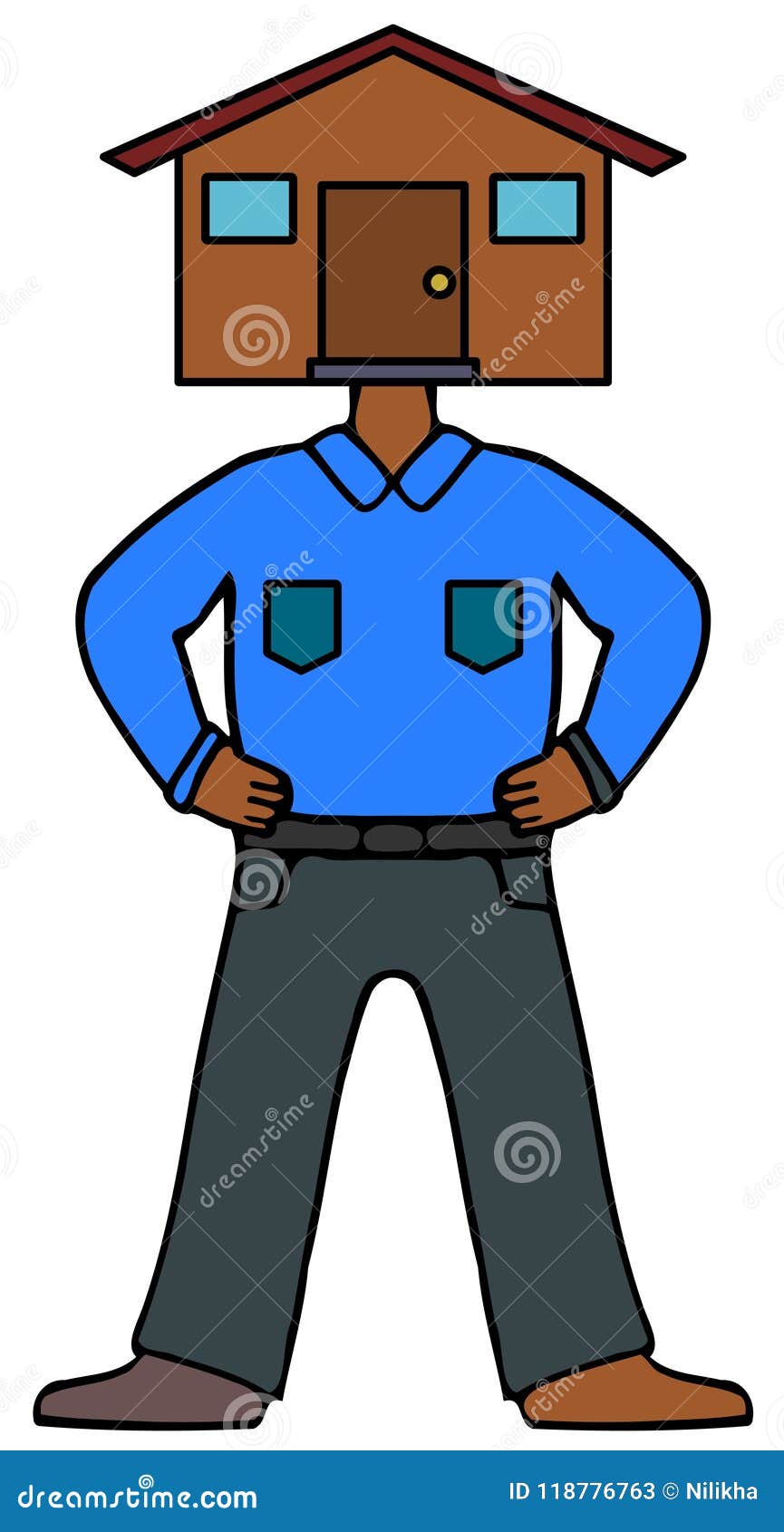 House head stock illustration. Illustration of concept - 118776763