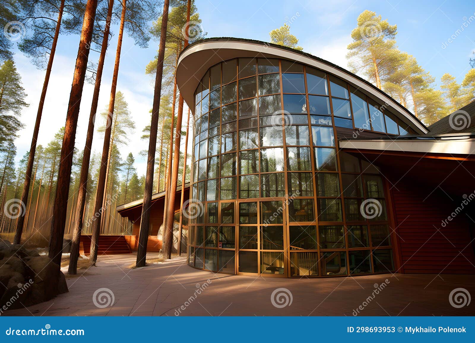 House in High-tech Style. Modern Architecture Stock Image - Image of ...