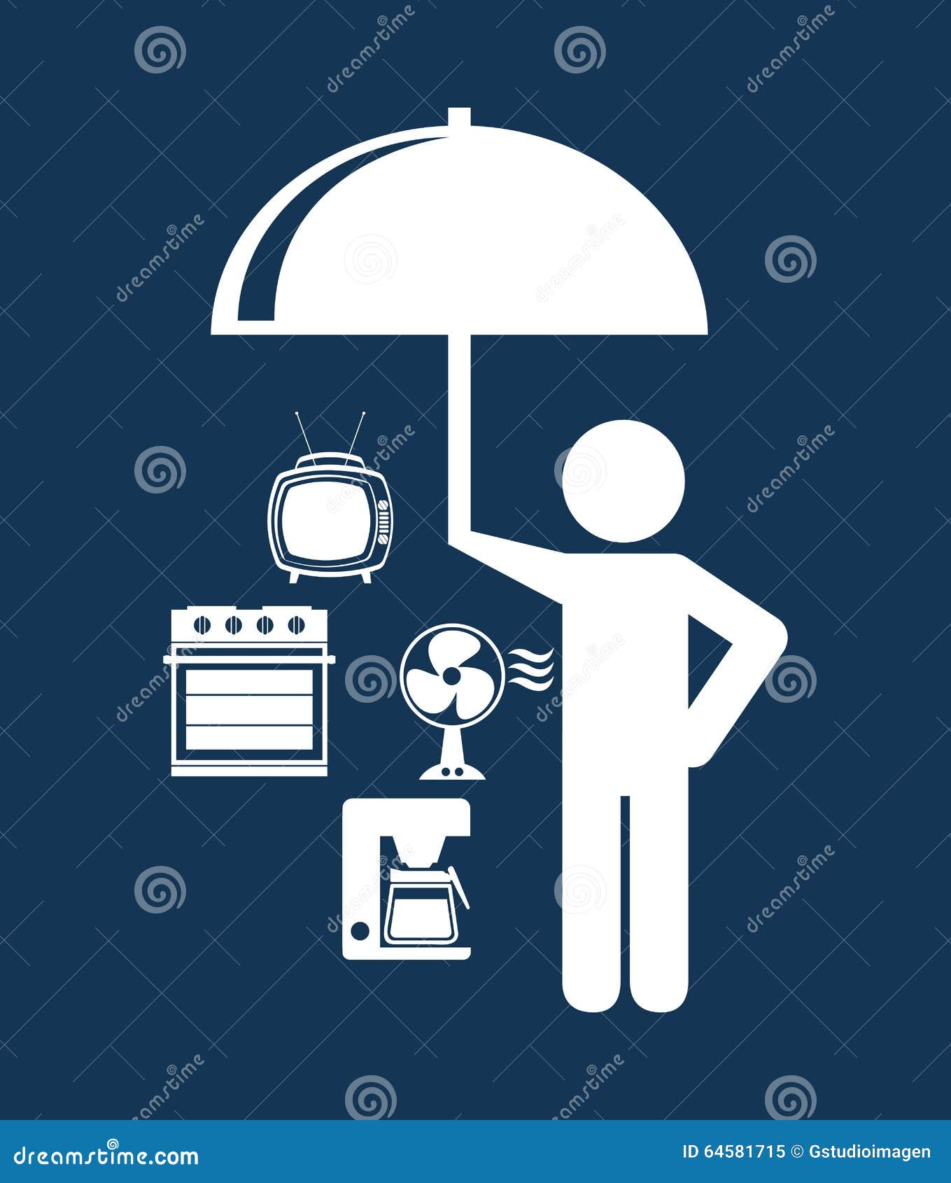 House hold design stock illustration. Illustration of home - 64581715