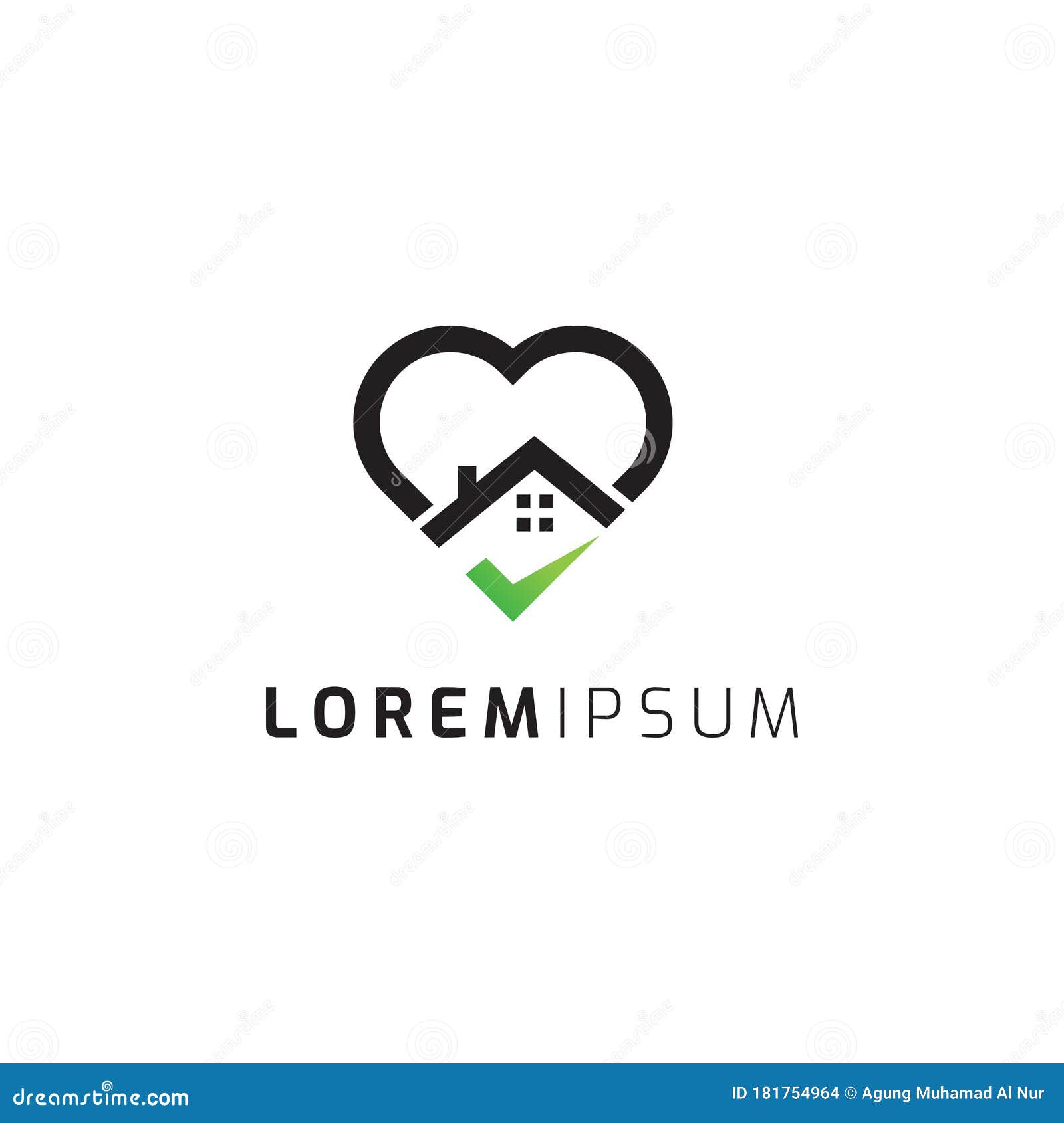 Home Check Mark Roof Logo Vector | CartoonDealer.com #166588709