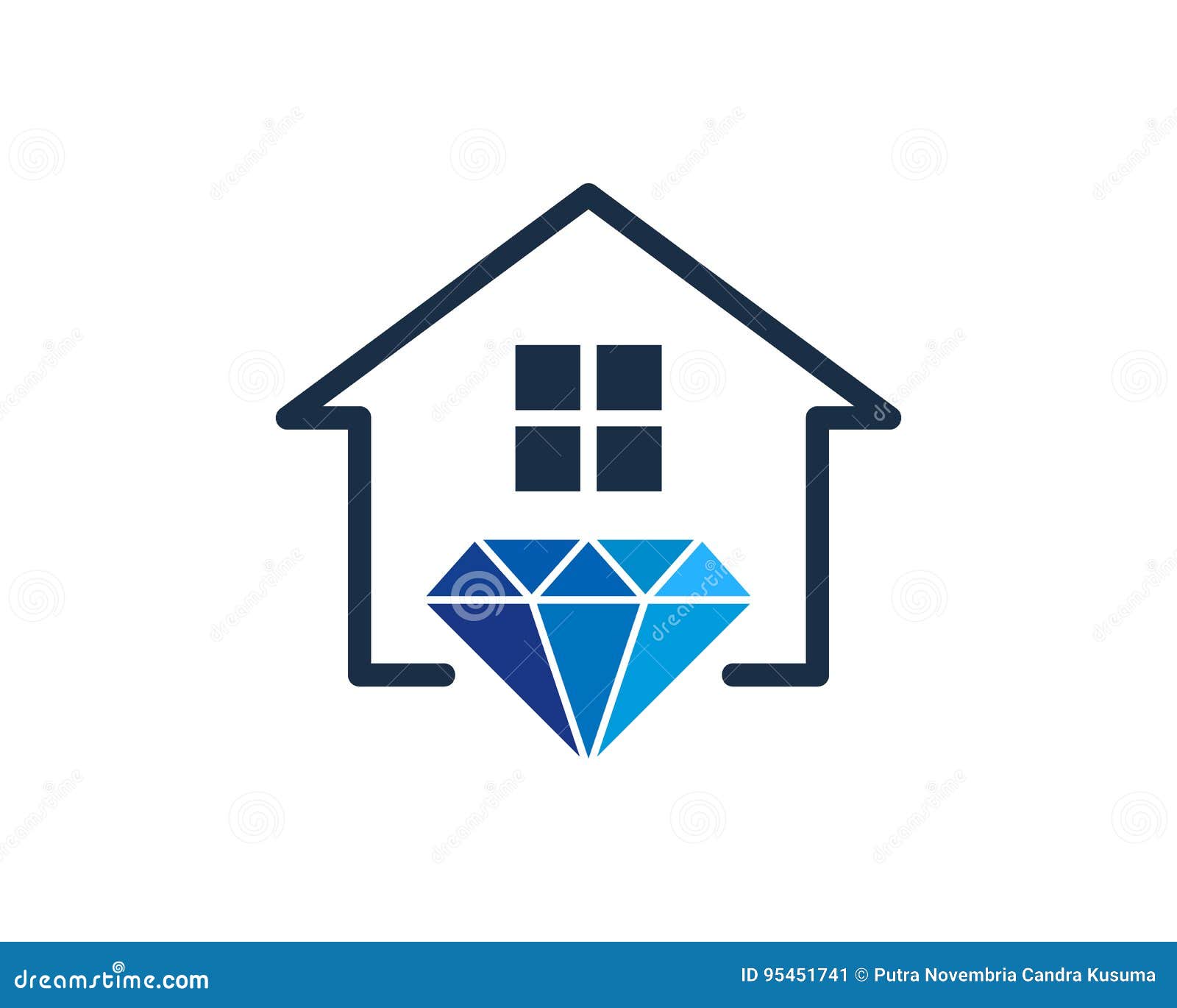 House Home Diamond Icon Logo Design Element Stock Vector - Illustration ...