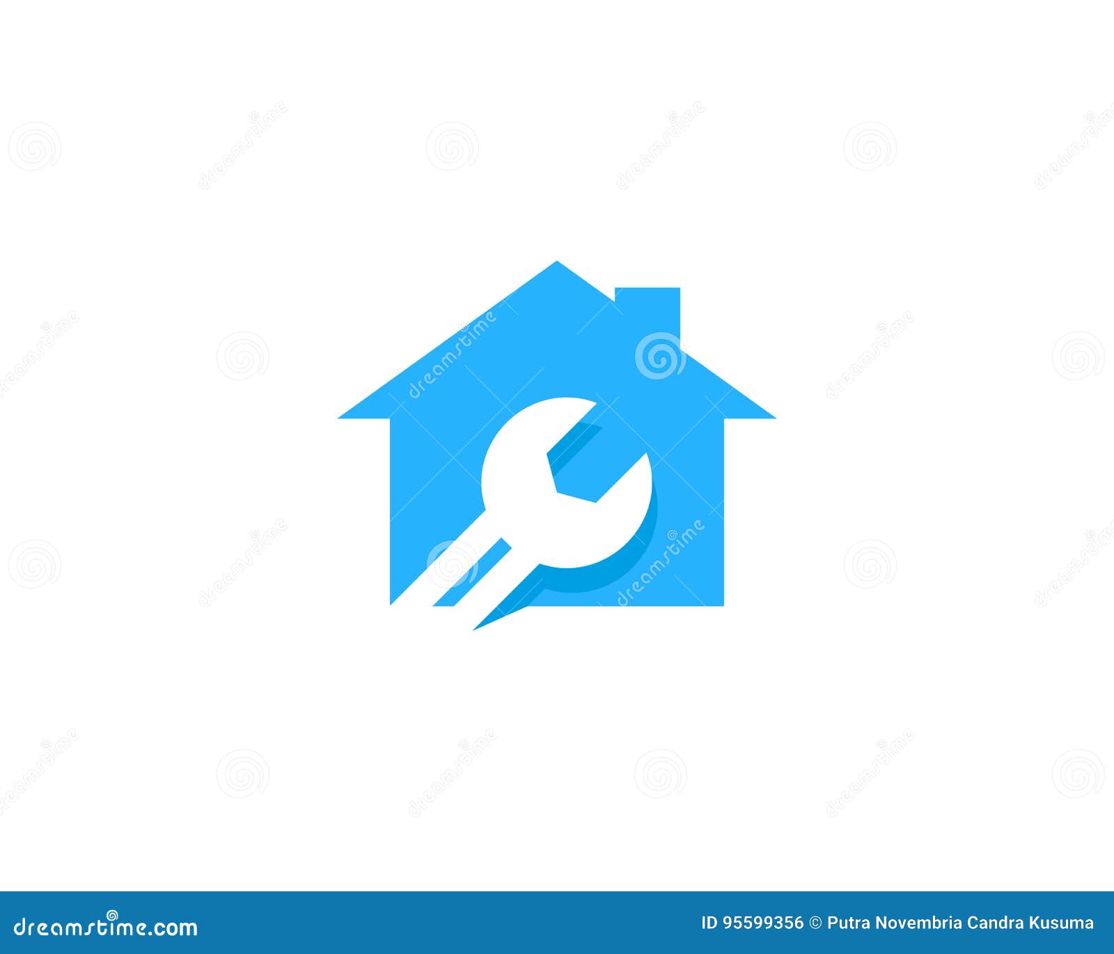House Home Fix and Repair Icon Logo Design Element Stock Vector ...