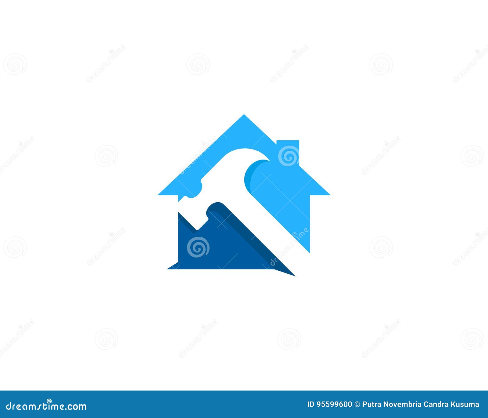 House Home Fix and Repair Icon Logo Design Element Stock Vector ...