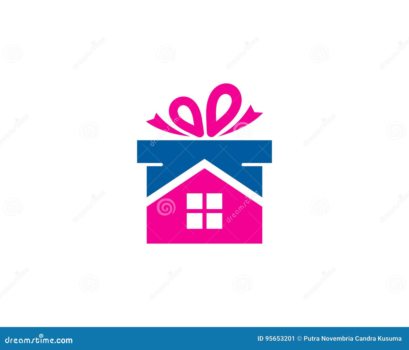 House Home Gift Icon Logo Design Element Stock Vector - Illustration of ...