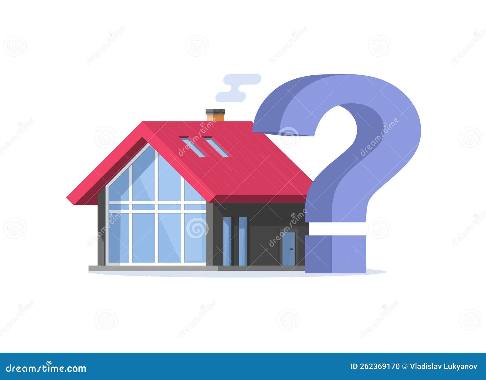 House Home Quiz Question Mark Icon Vector or Help in Doubt Problem of ...