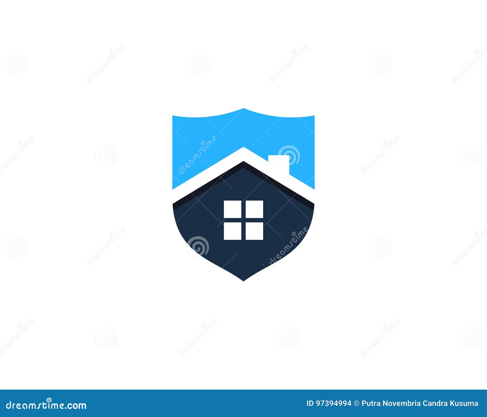 House Home Shield Security Icon Logo Design Element Stock Vector ...