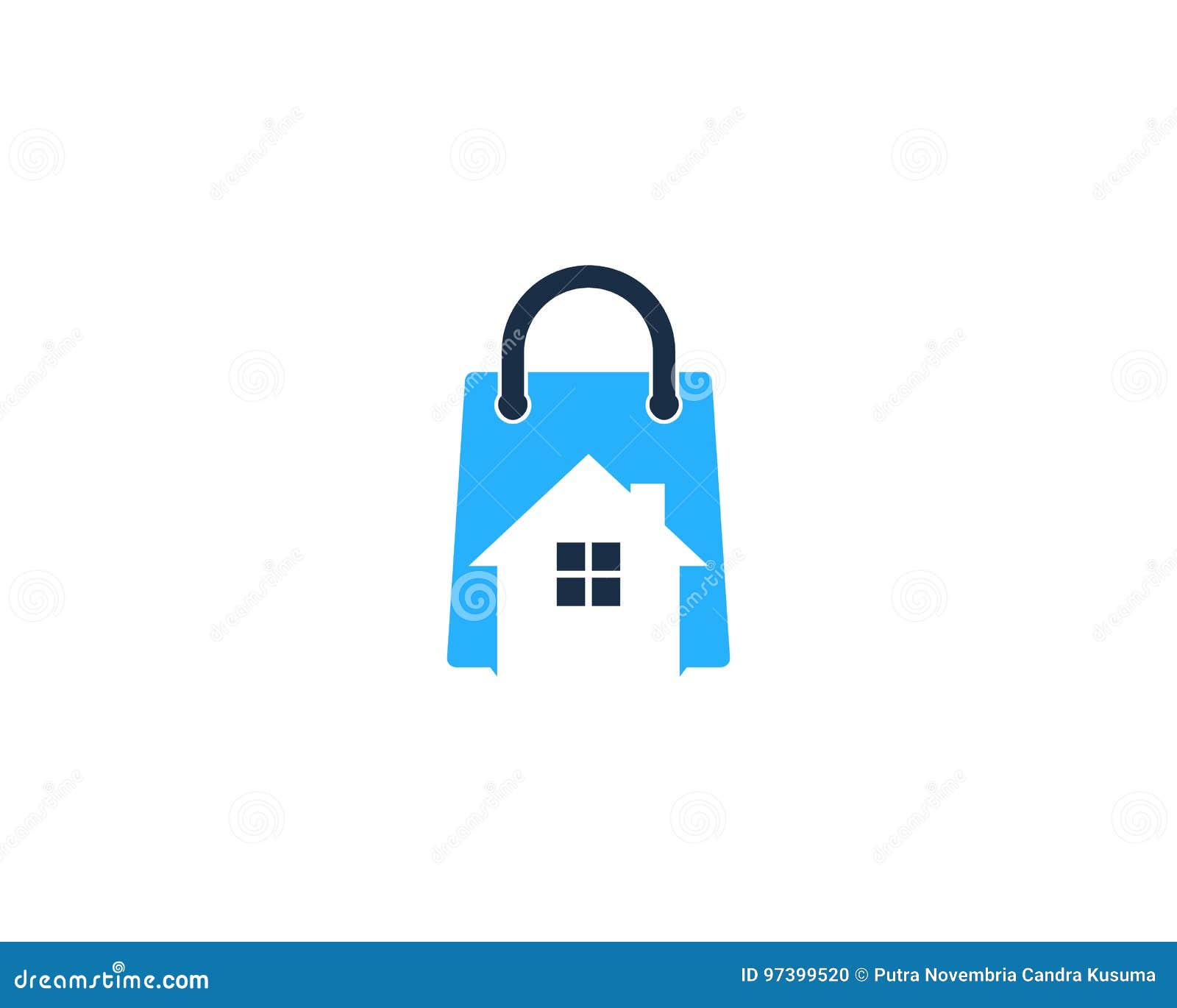 House Home Shopping Icon Logo Design Element Stock Vector ...