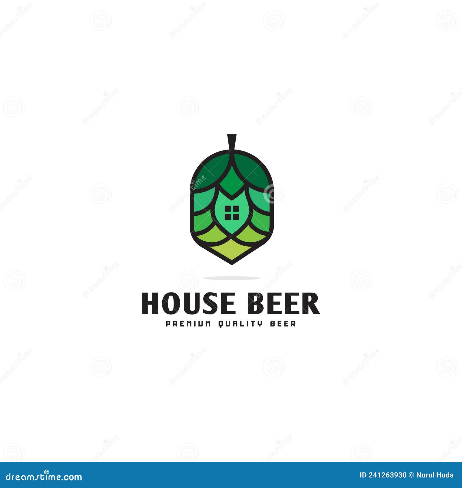 House with Hops Logo Design, House Beer Logo, Brewery, Modern, Emblems ...