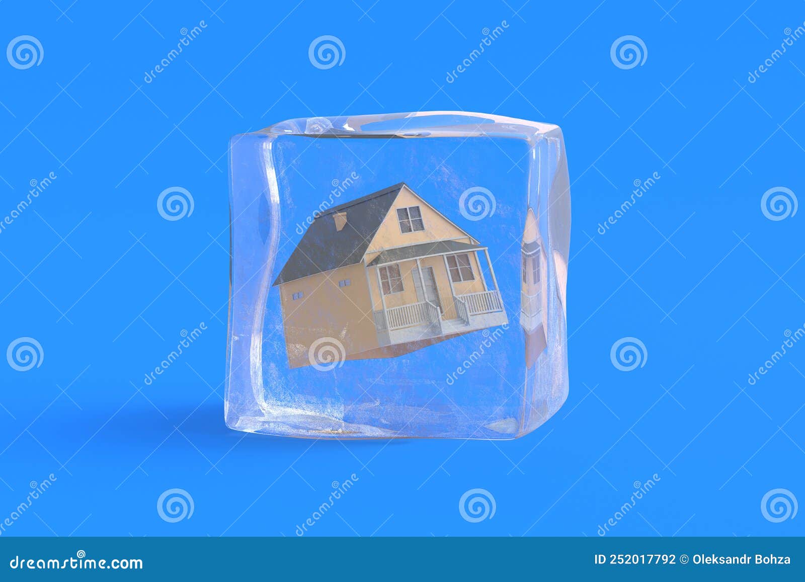 House in ice cube stock illustration. Illustration of crystal - 252017792