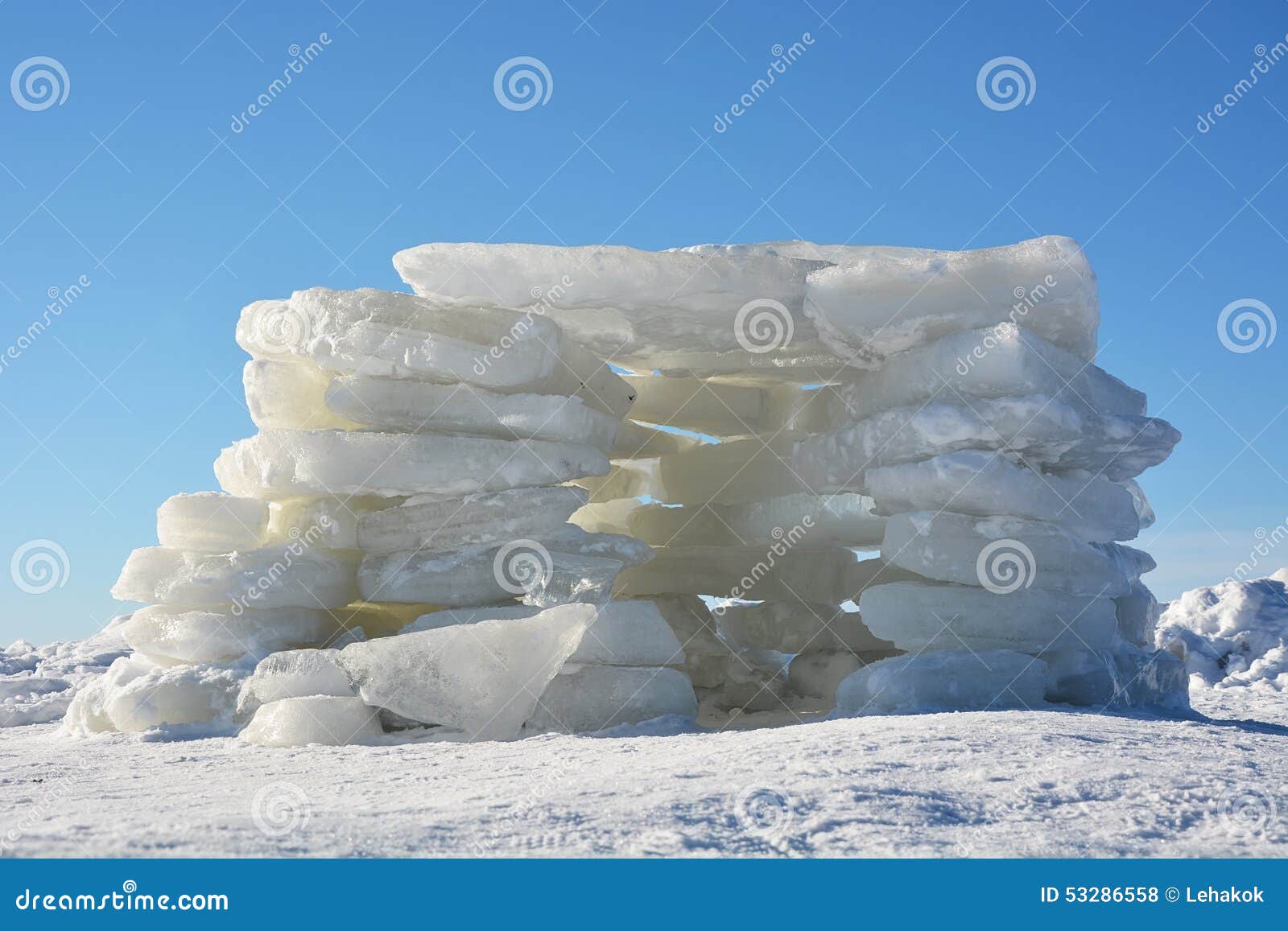 House from ice stock photo. Image of igloo, house, architecture - 53286558