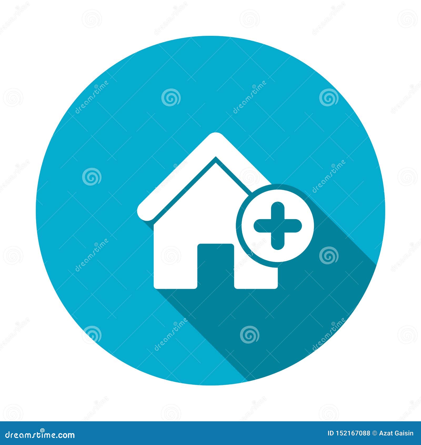House Icon with Add Sign. House Icon and New, Plus, Positive Symbol ...