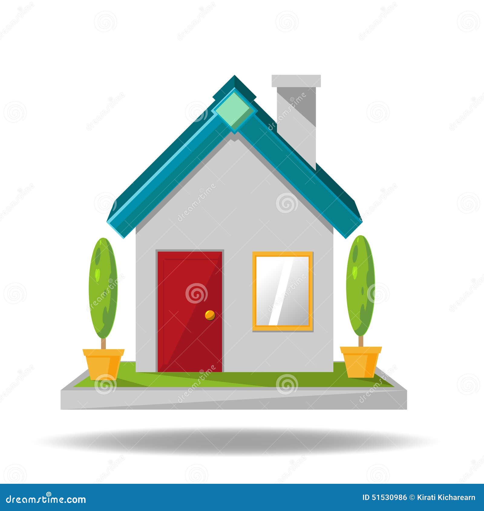 House icon cartoon stock vector. Illustration of real - 51530986